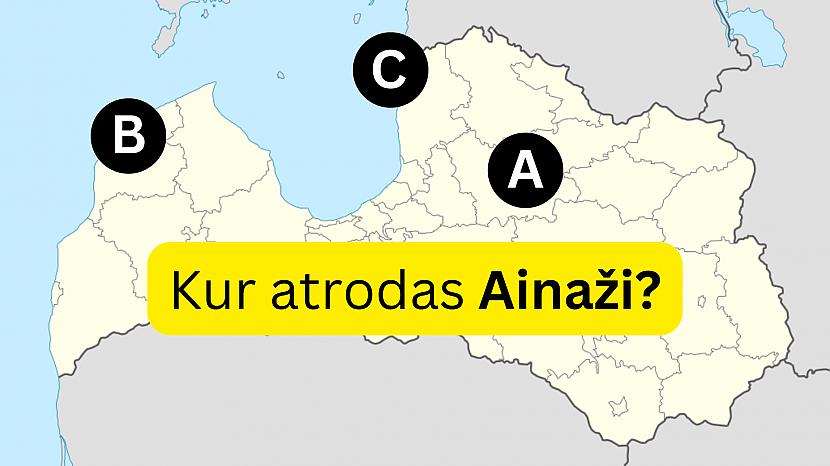 Tests: Vari kartē atzīmēt 10 mazākās Latvijas pilsētas? - Spoki